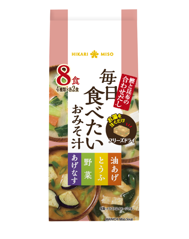 Mainichi Miso Soup Freeze-Dried Miso 8 Servings3.4 oz (97 g) | Hikari Miso